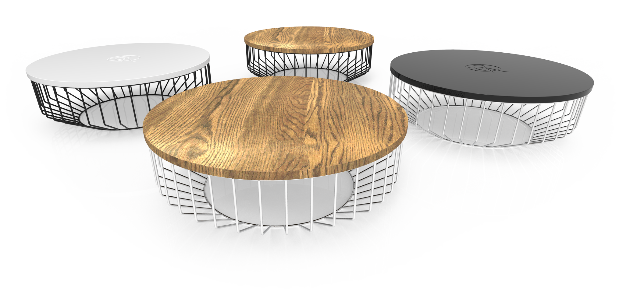 Radial Spoke Coffee Table | Industrial Design | QG